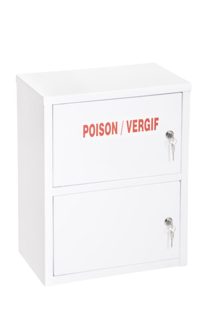 2 Door Poison Cabinet - one on top of one - Medstrat